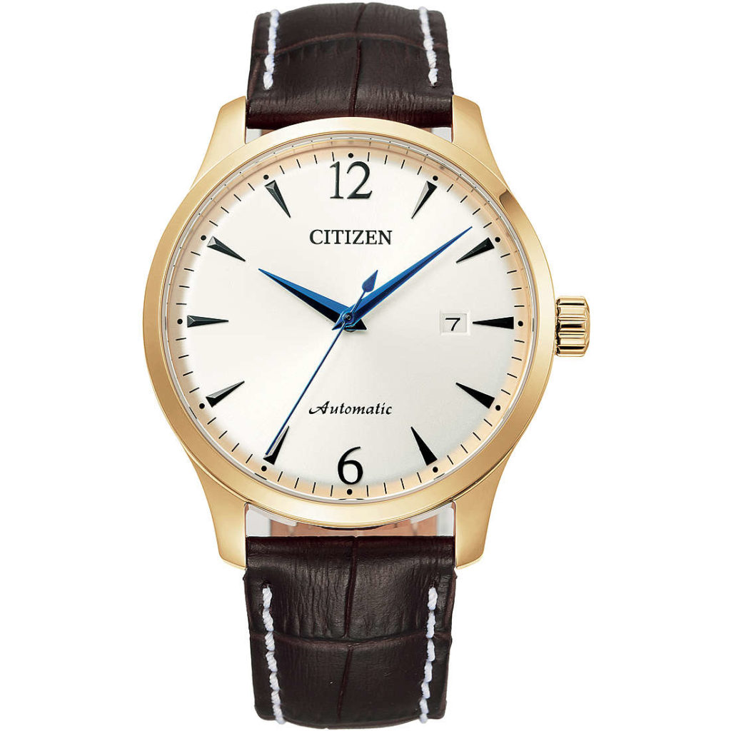 di citizen orologio uomo automatico acciaio cinturino pelle